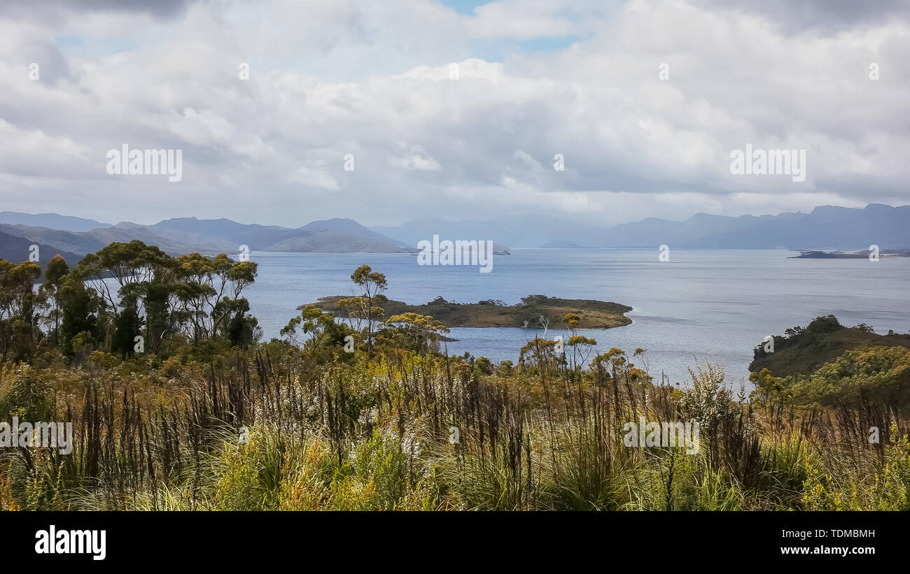 the new lake pedder in sw tasmania Stock Photo - Alamy