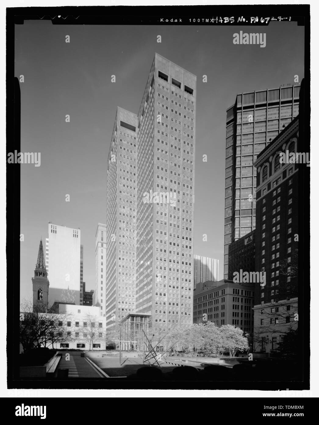 PERSPECTIVE VIEW FROM SOUTHWEST OF THE ALCOA BUILDING, A WELL-KNOWN ...