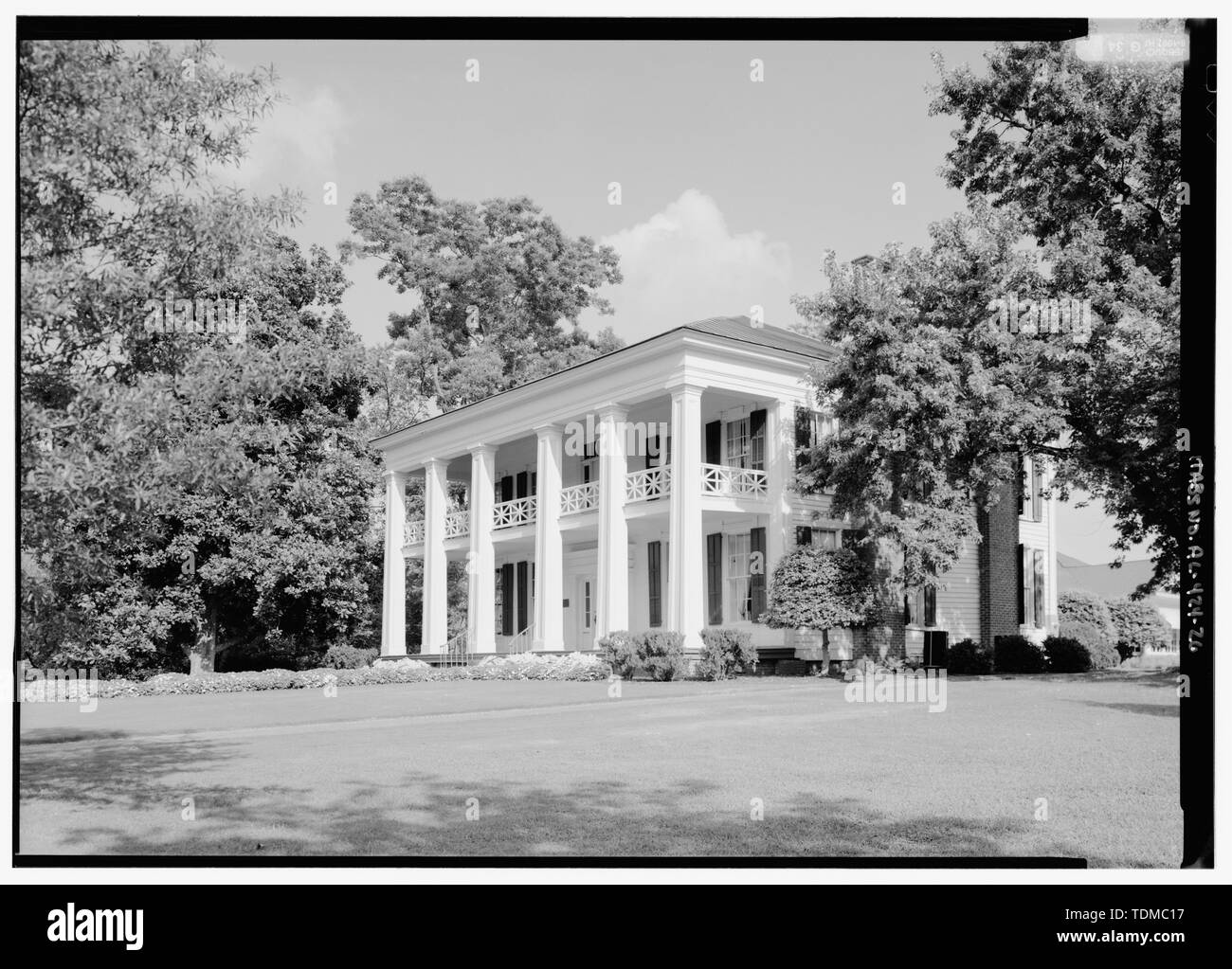 Northwest Perspective View Front Elevation Black and White Stock Photos ...
