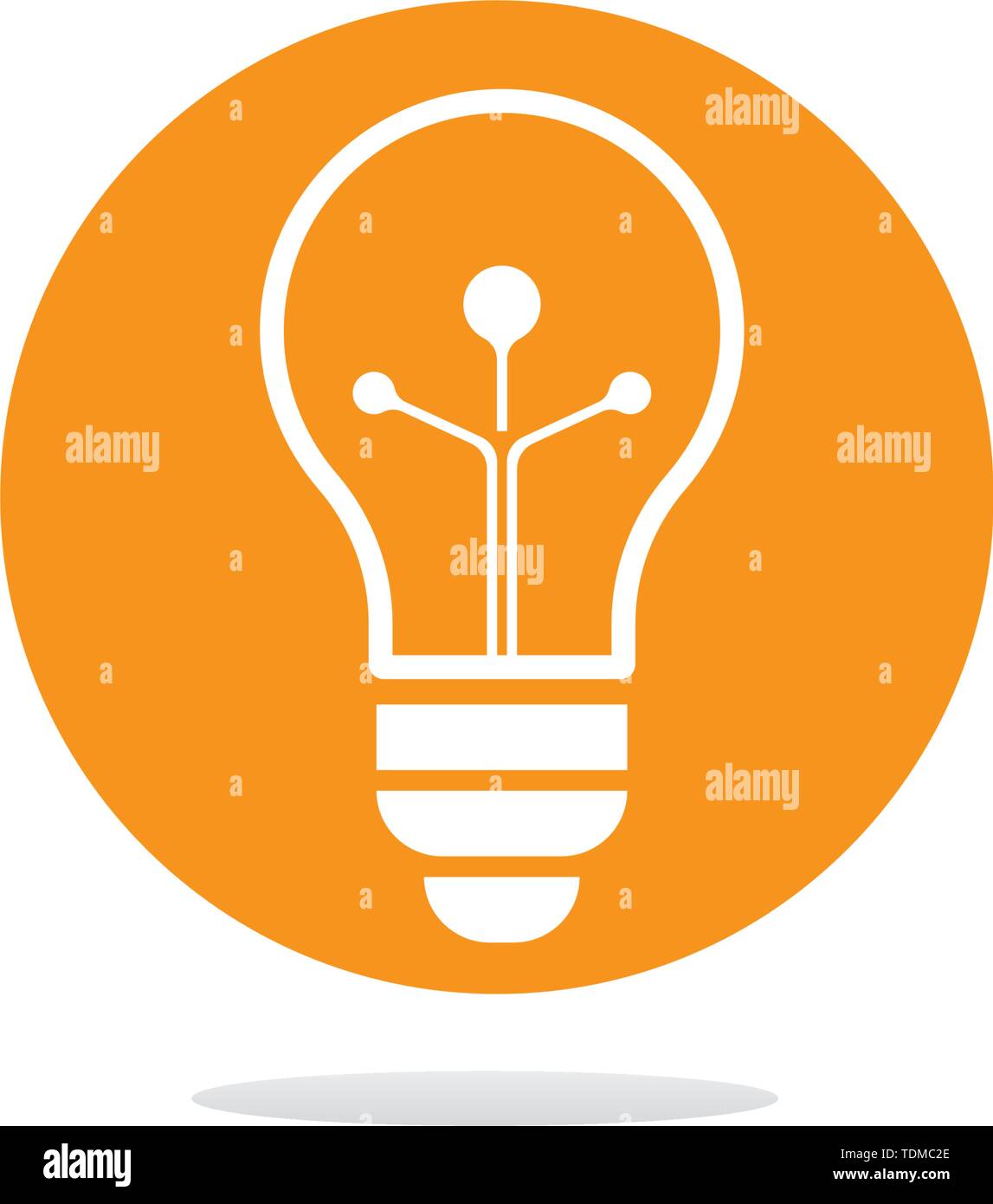 Bulb logo vector ilustration template Stock Vector Image & Art - Alamy