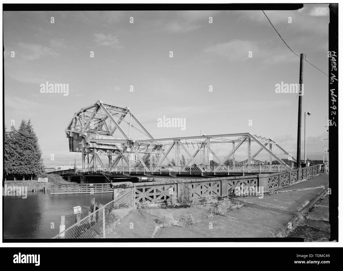 Wishkah river bridge Black and White Stock Photos & Images - Alamy