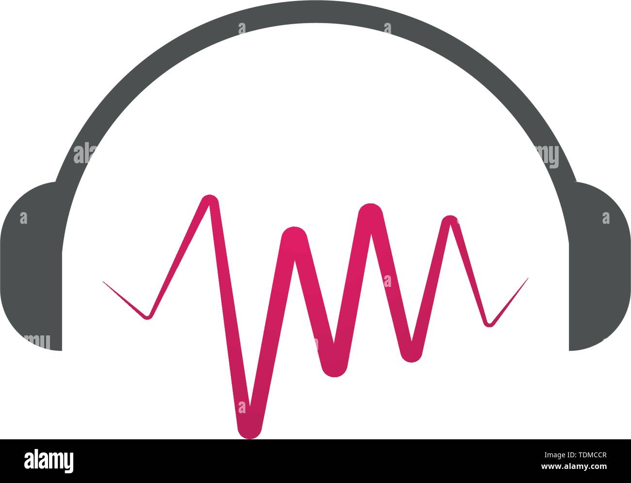Headphone Music note logo Vector illustration design Stock Vector Image ...