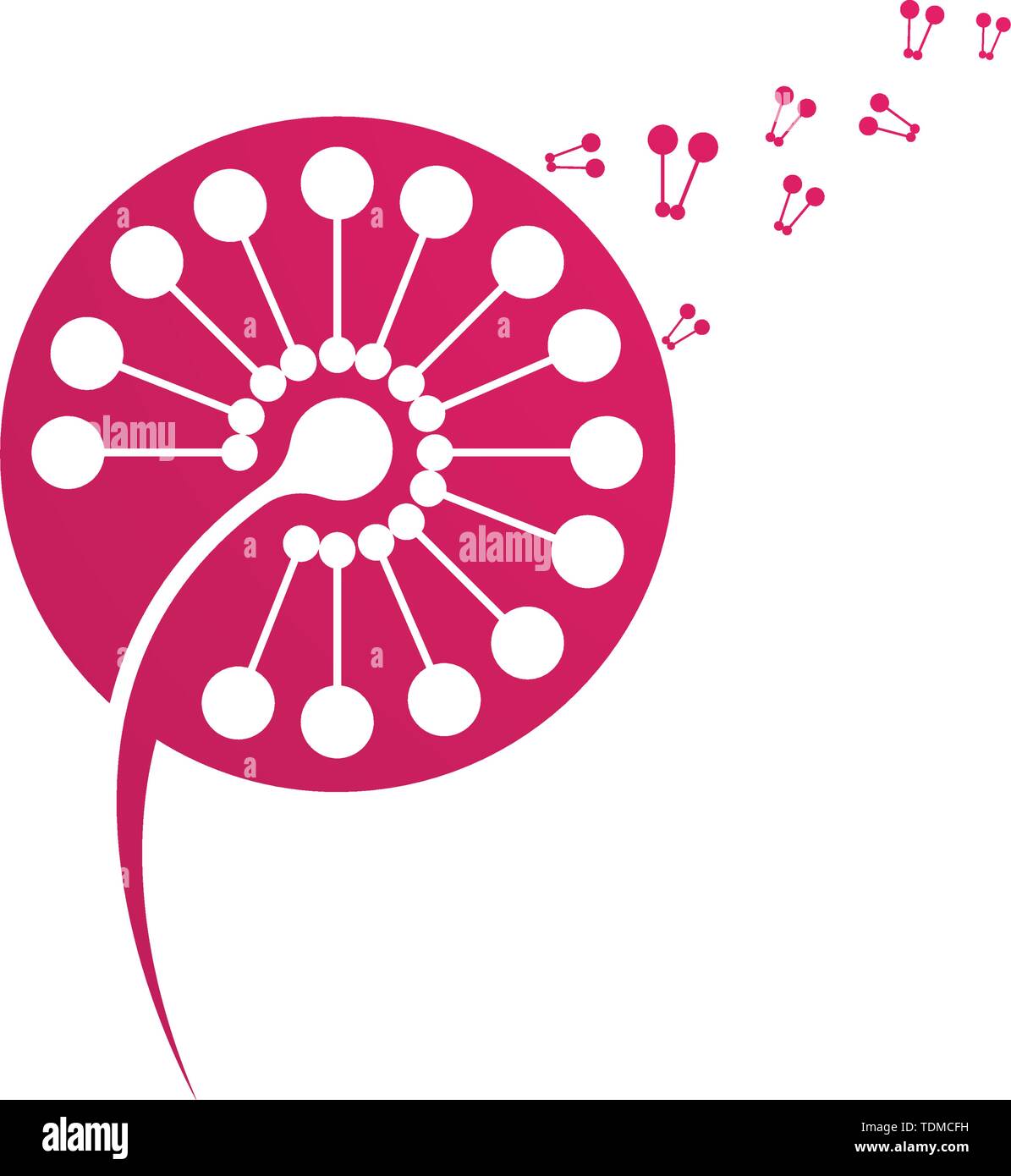 Dandelion flower logo vector template Stock Vector Image & Art - Alamy