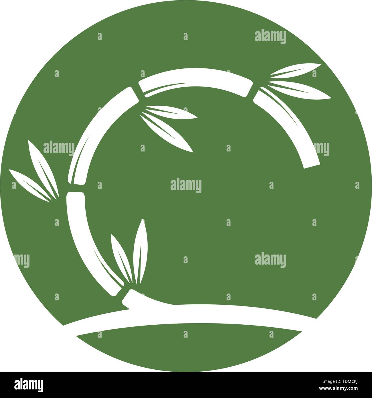 Bamboo Logo Template vector icon illustration design Stock Vector Image ...