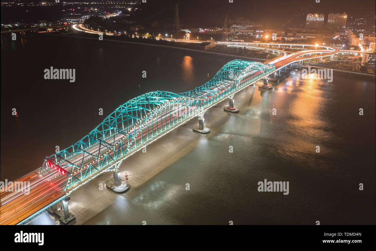 Ryan Five Bridge night view Stock Photo - Alamy