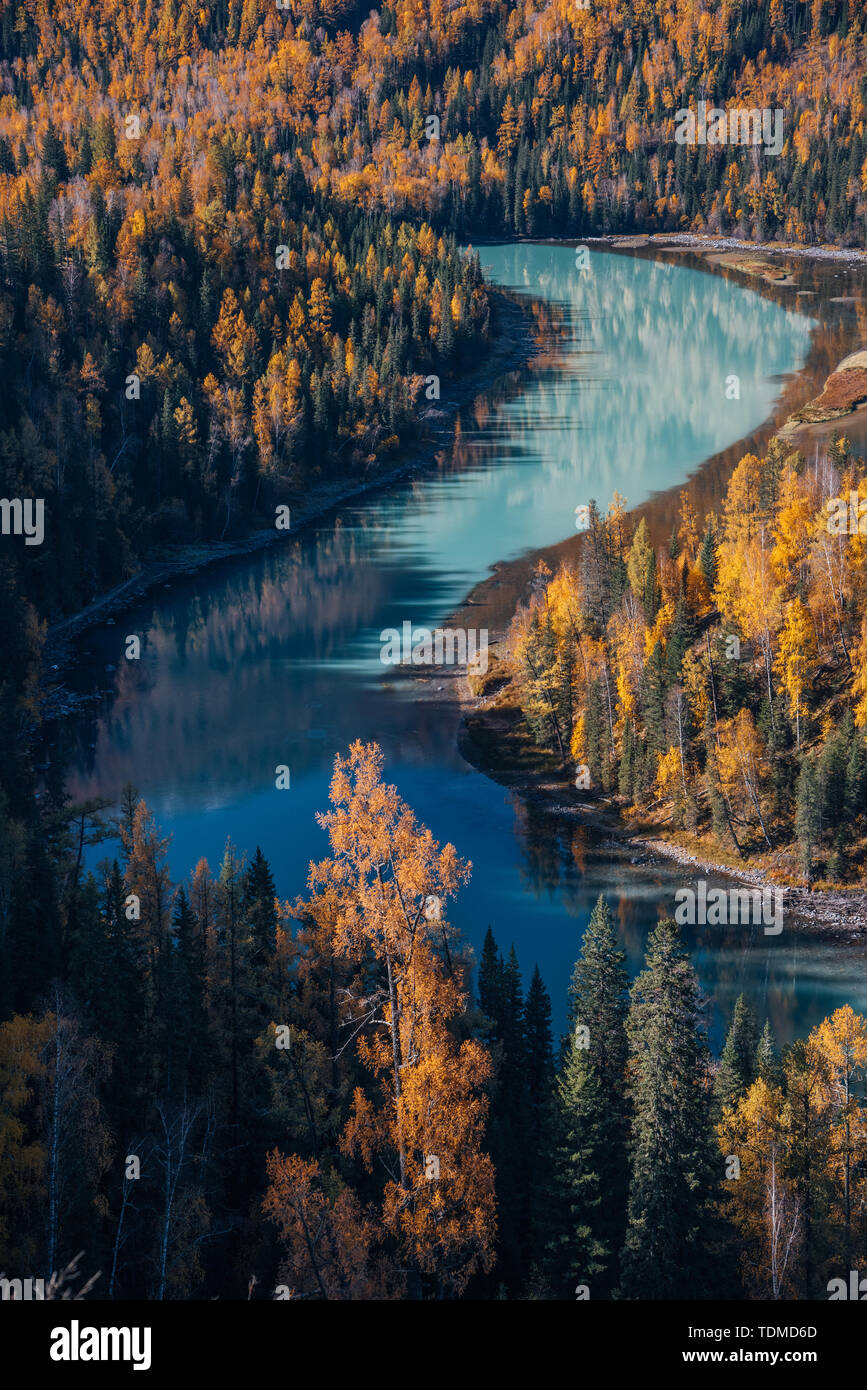 Xinjiang kanas rivers and lakes hi-res stock photography and images - Alamy