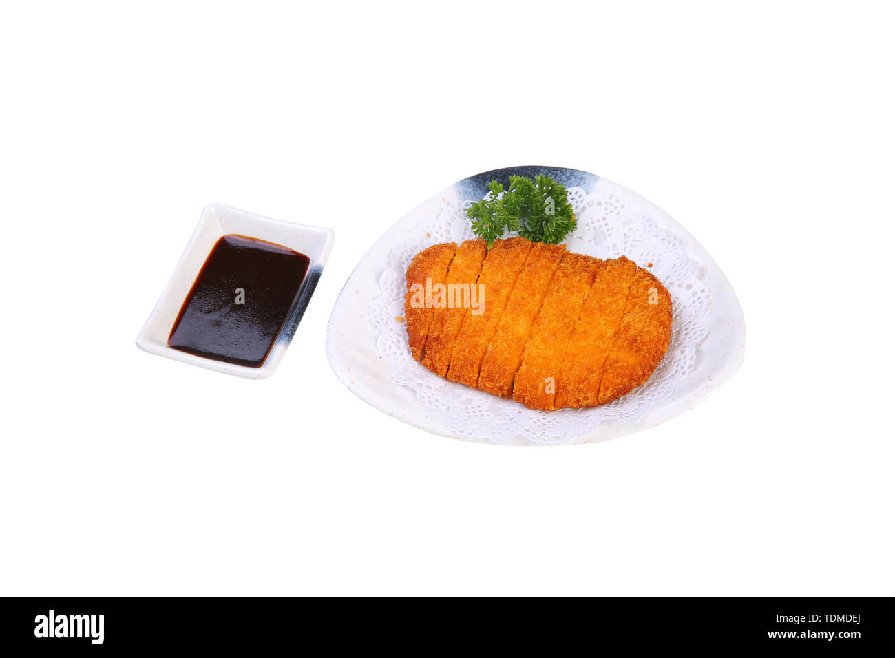 Japanese fried pork chops Stock Photo - Alamy