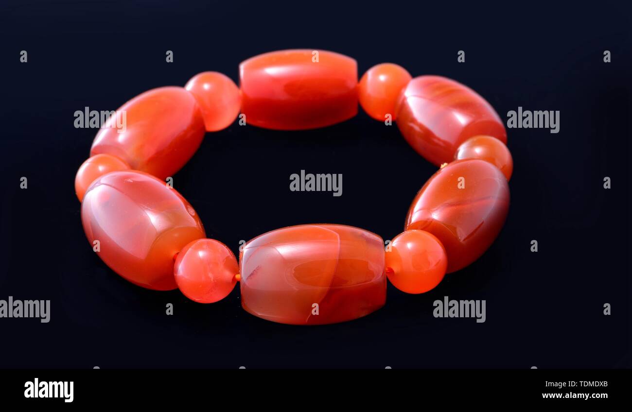 Southern red agate jewellery HD picture Stock Photo - Alamy