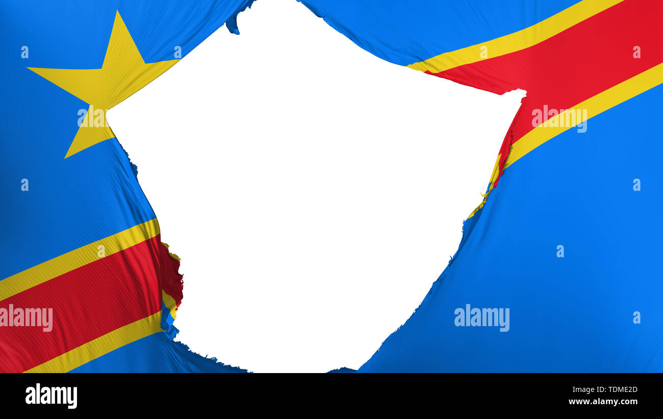 Cracked Democratic Republic of Congo Kinshasa flag Stock Photo - Alamy