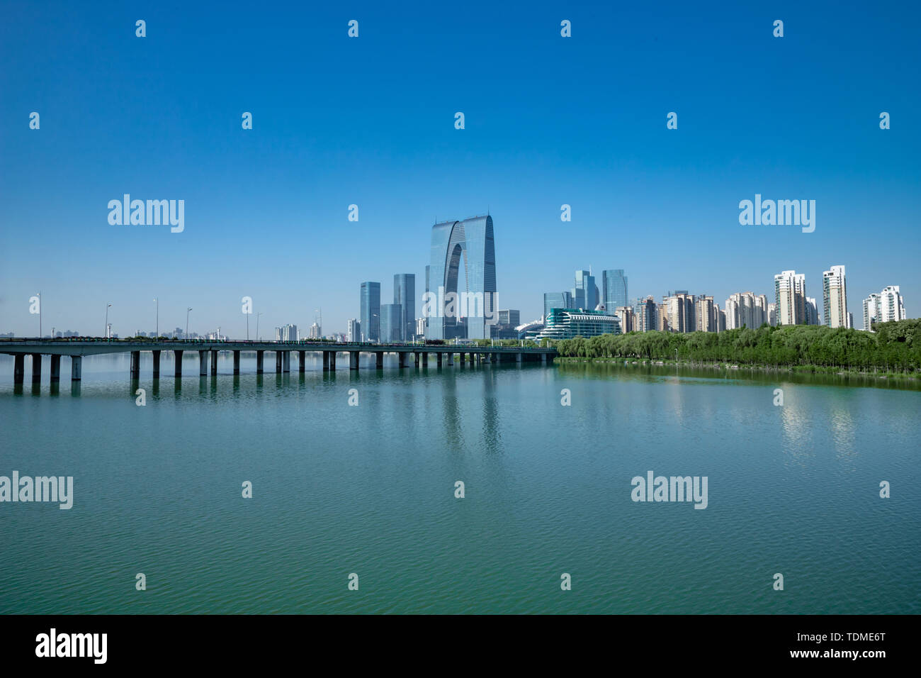Oriental Gate Complex, Suzhou City Stock Photo - Alamy