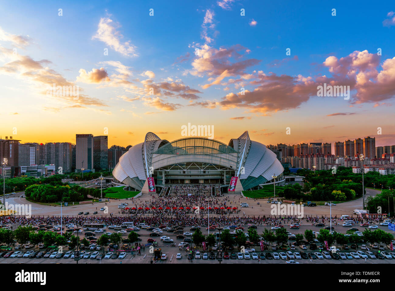 Sunset and olympic sports center hi-res stock photography and images ...