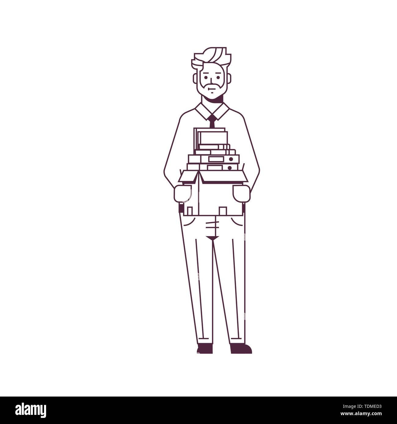 Unemployment line Stock Vector Images - Alamy