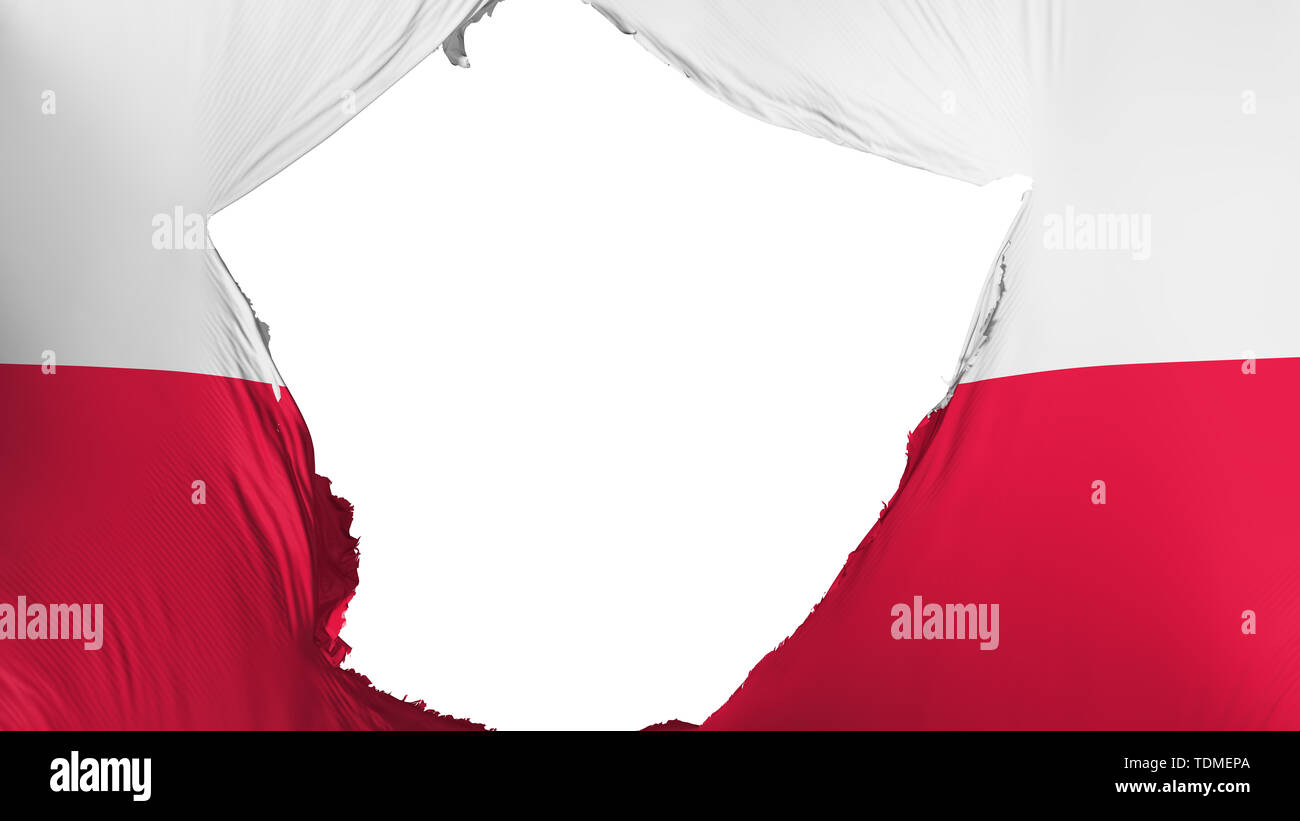 Cracked Poland flag Stock Photo - Alamy