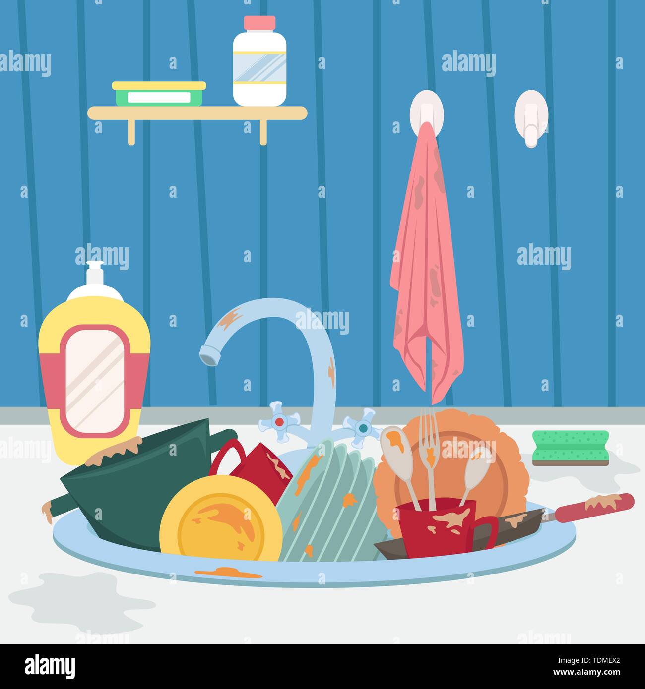 Kitchen Sink Cartoon