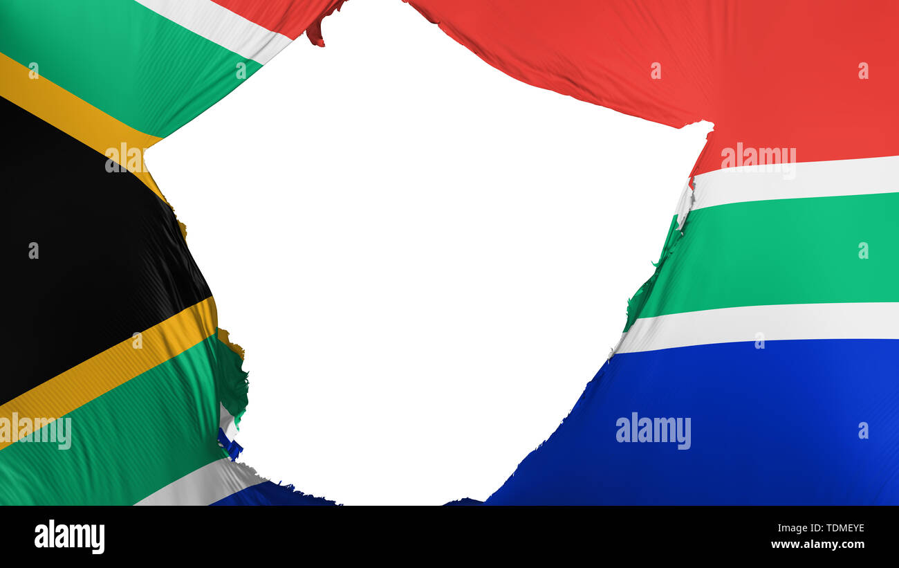 Cracked South Africa flag Stock Photo - Alamy