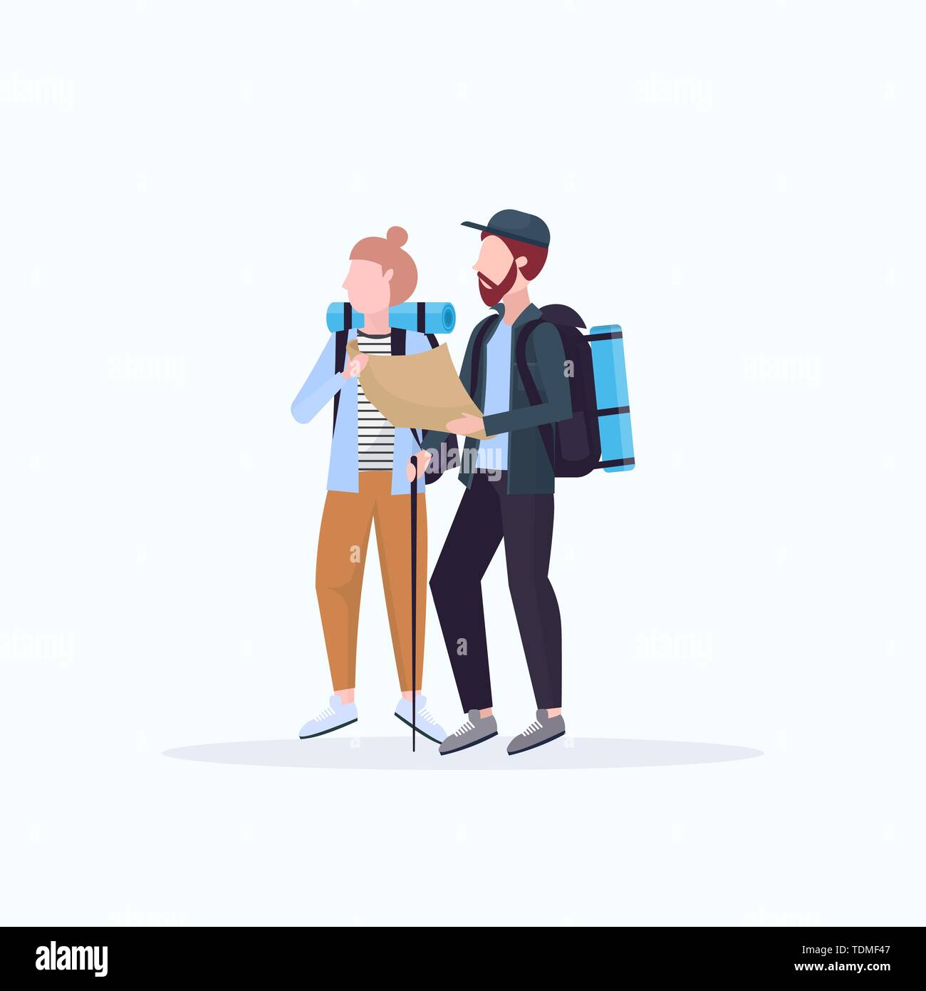 Hikers Backpack Stock Vector Images Alamy