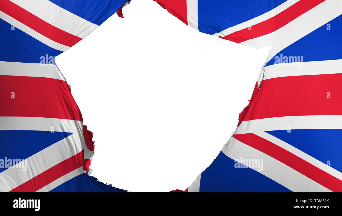 Cracked United Kingdom UK flag Stock Photo - Alamy