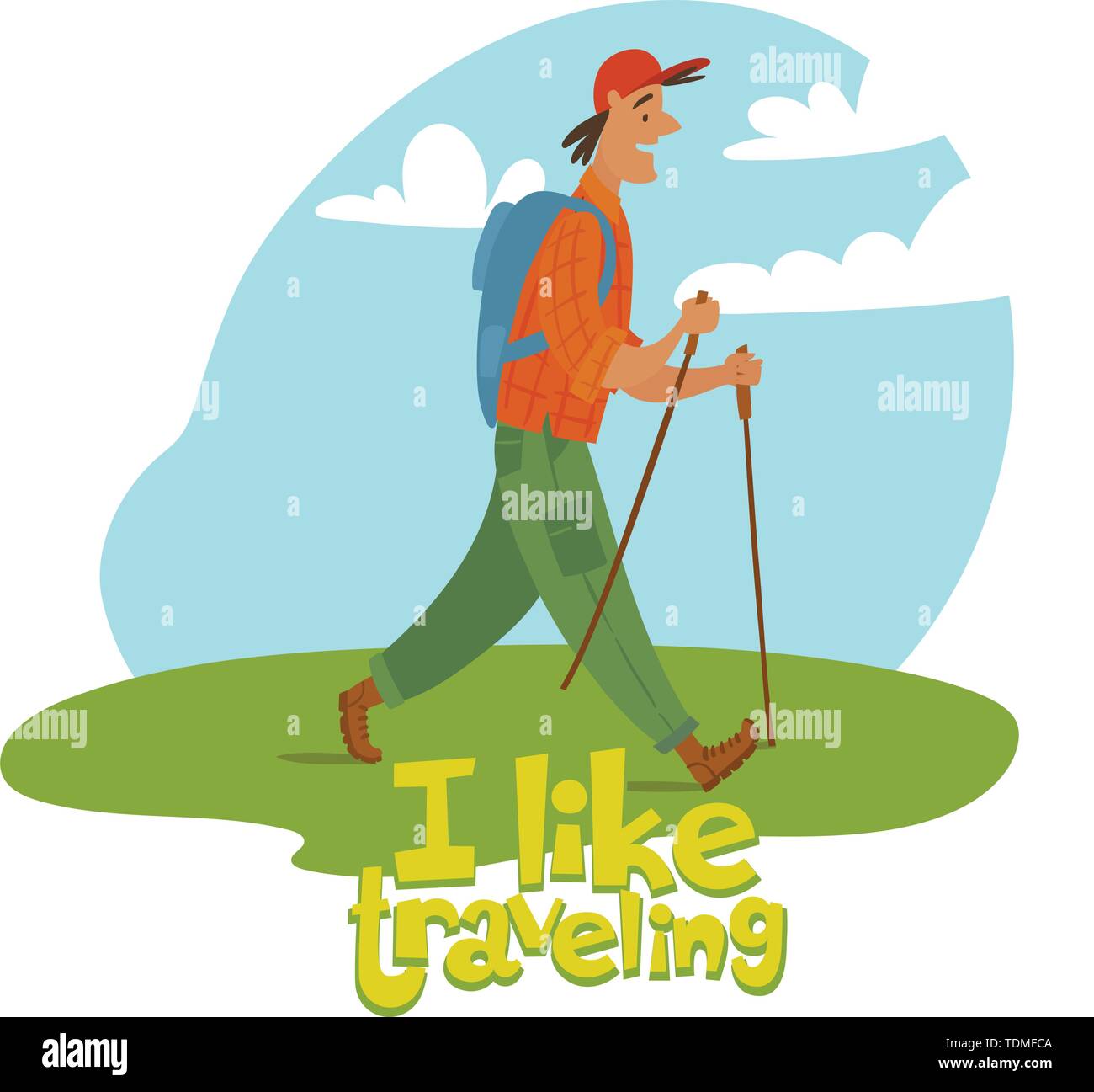 Tourism character design hi-res stock photography and images - Alamy