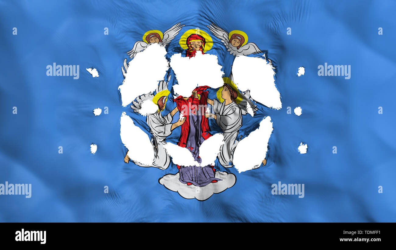 Holes in Minsk flag Stock Photo - Alamy
