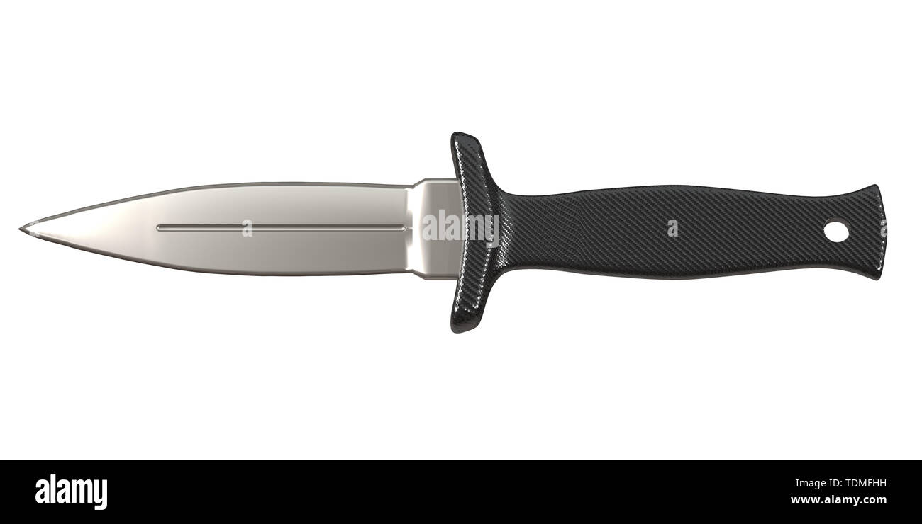 3d rendering of a boot knife isolated on white background Stock Photo ...