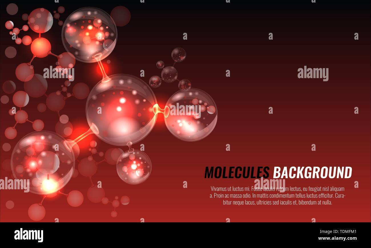 Abstract molecules structure design for your background. Vector ...