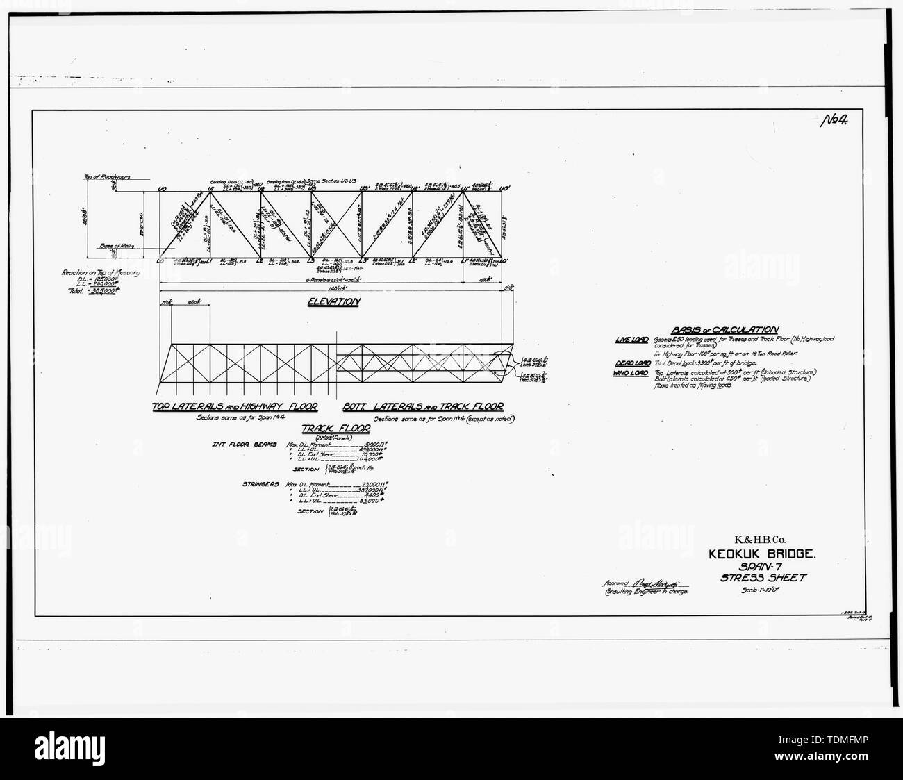 Pratt truss bridge Black and White Stock Photos & Images - Alamy