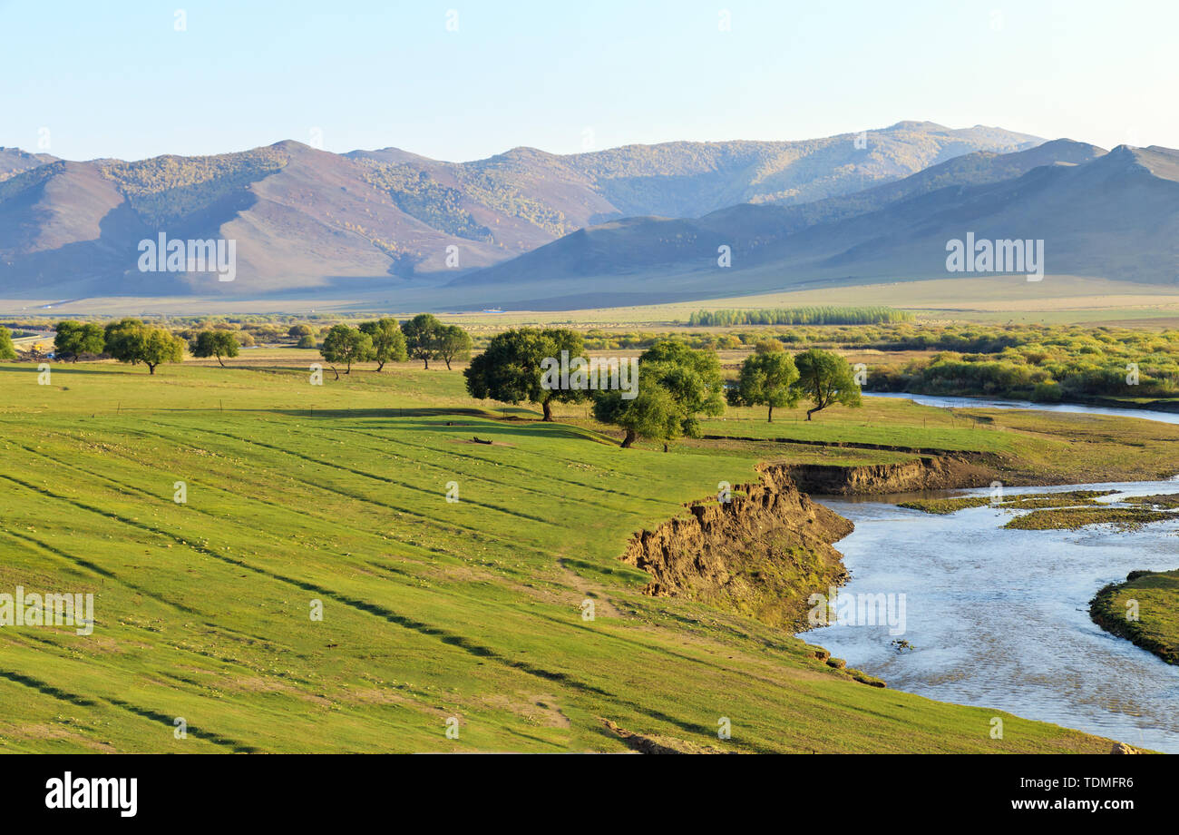 Ranch on the prairie Stock Photo - Alamy
