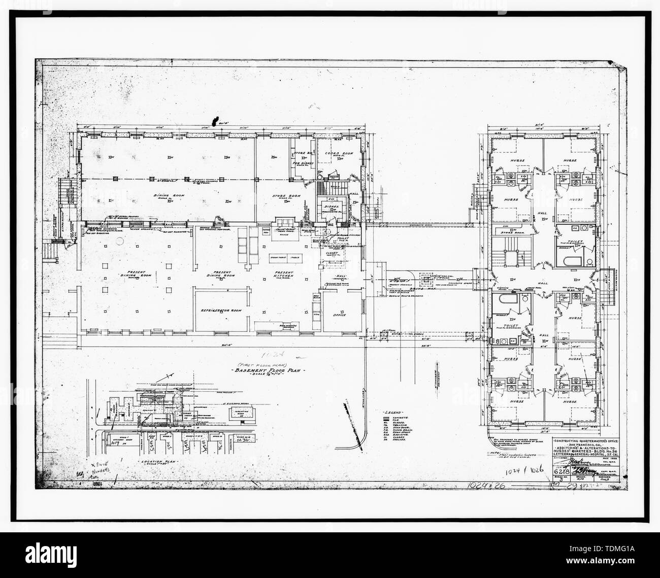 PHOTOCOPY OF ORIGINAL DRAWING (from Directorate of Facilities ...