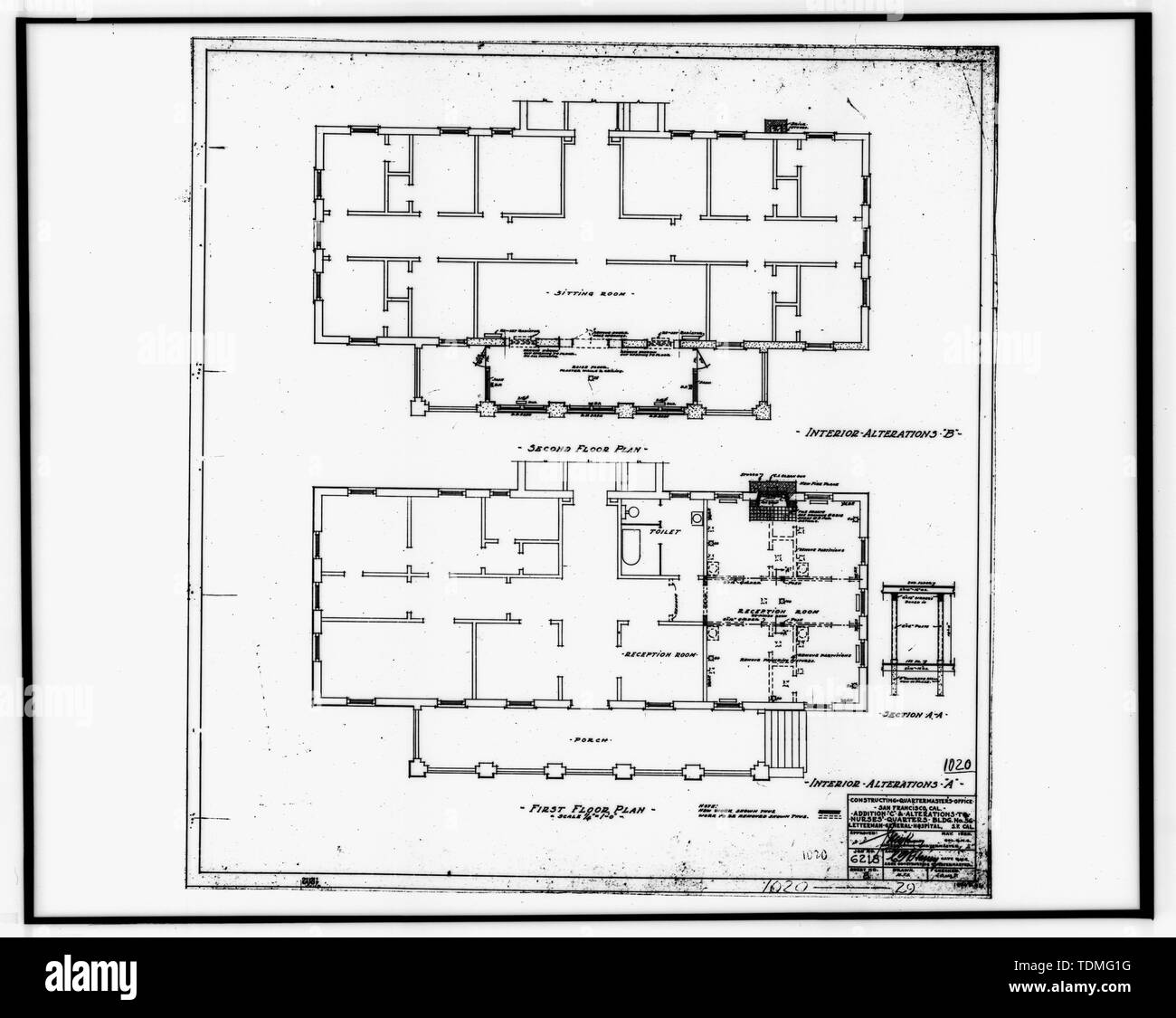 PHOTOCOPY OF ORIGINAL DRAWING (from Directorate of Facilities ...
