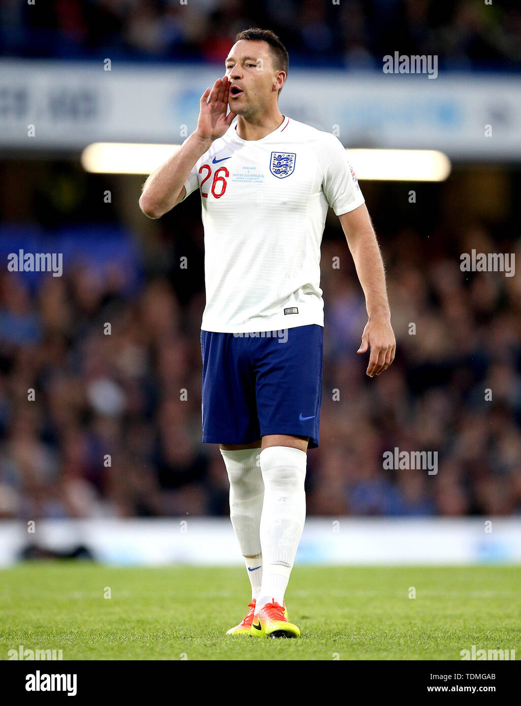 England's John Terry in action during the Soccer Aid match at Stamford ...