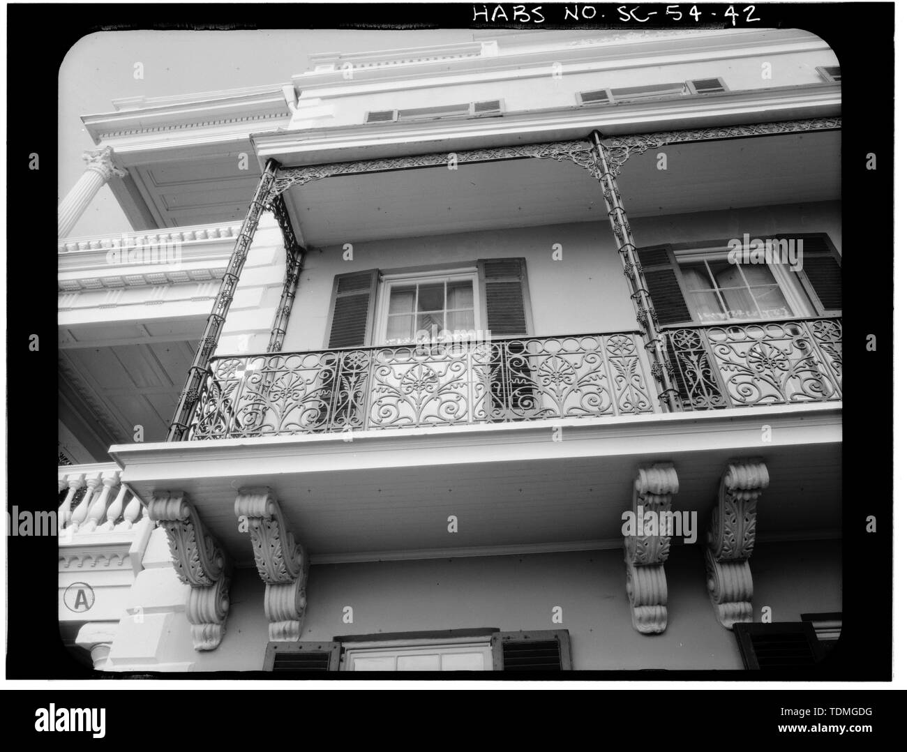 Railing house Black and White Stock Photos & Images - Alamy
