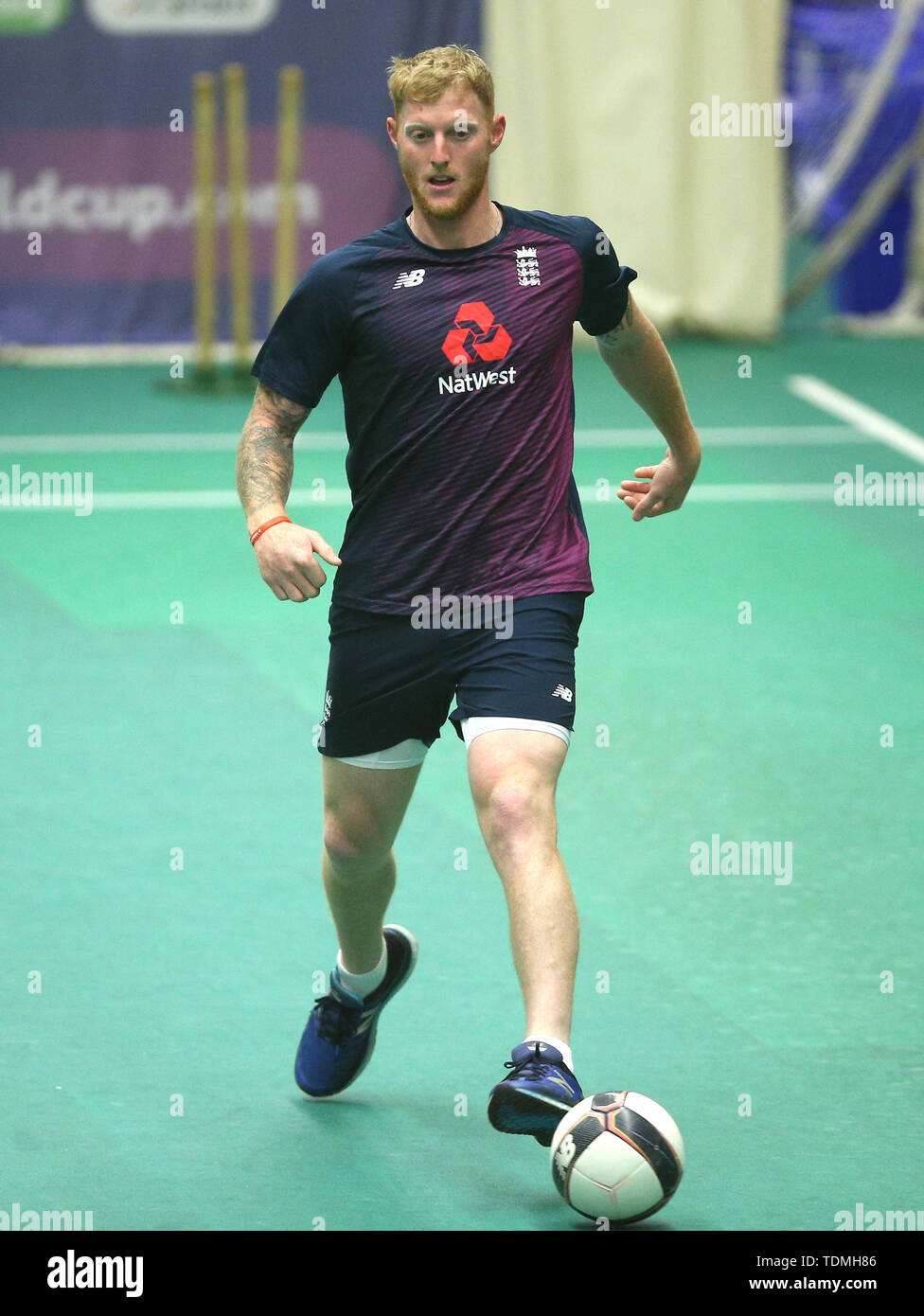 England's Ben Stokes during a nets session at Old Trafford, Manchester ...