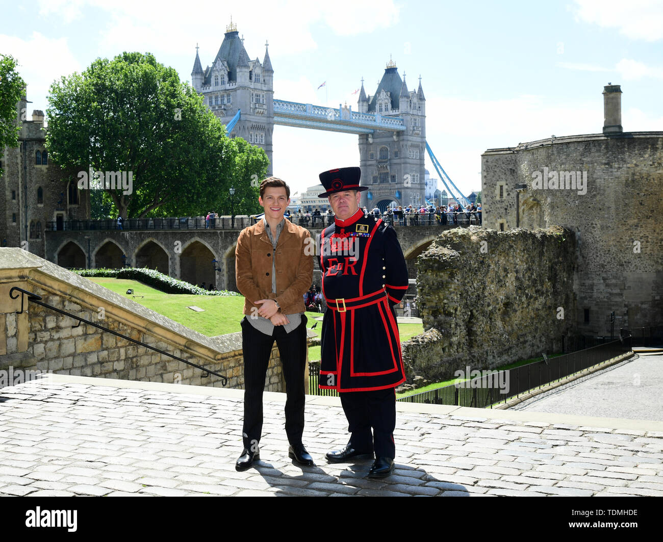 Tom Holland attending the Spider-Man: Far From Home Photocall held at ...