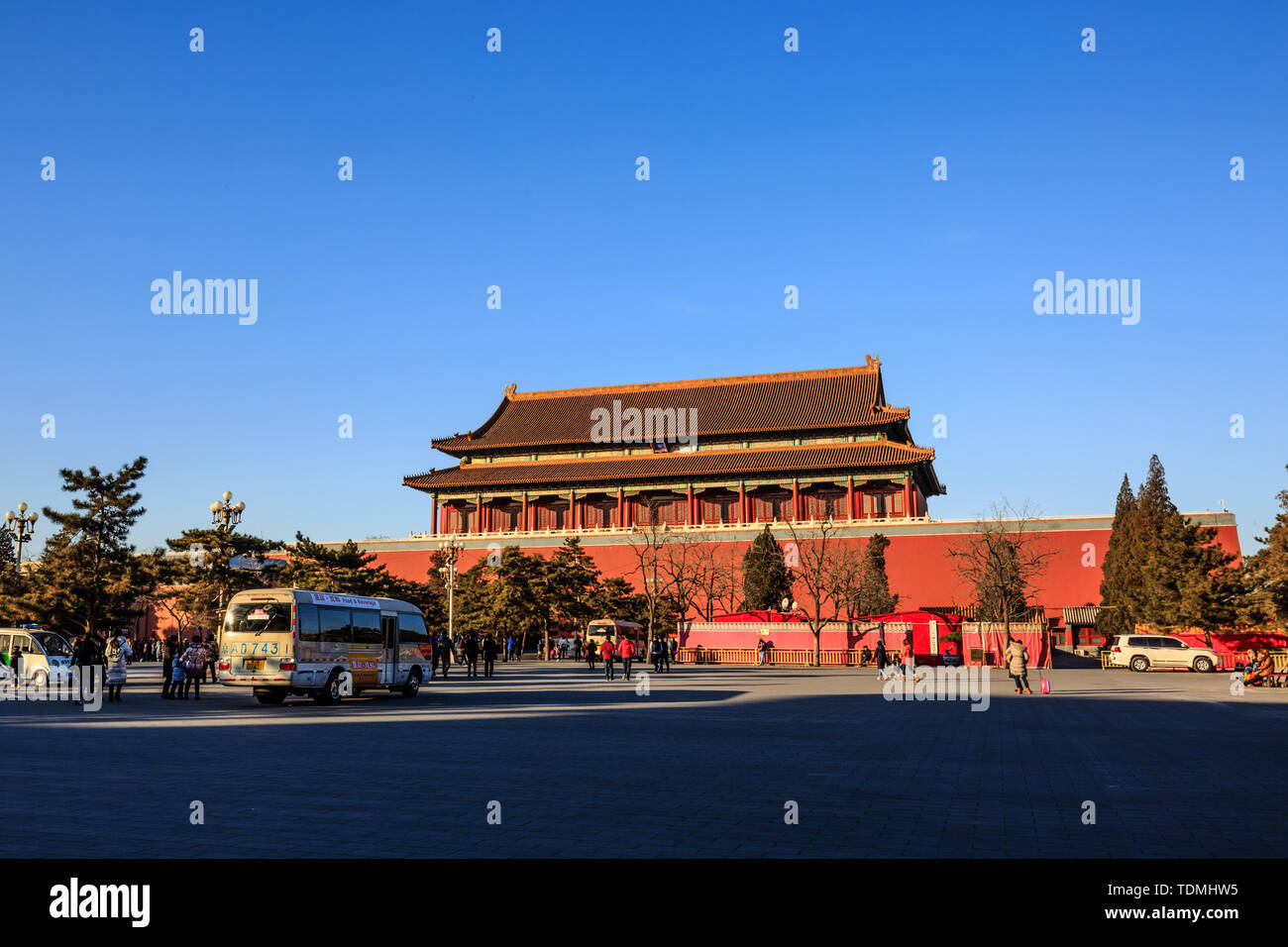 A map of the Tiananmen Tower in Beijing has been uploaded Stock Photo ...