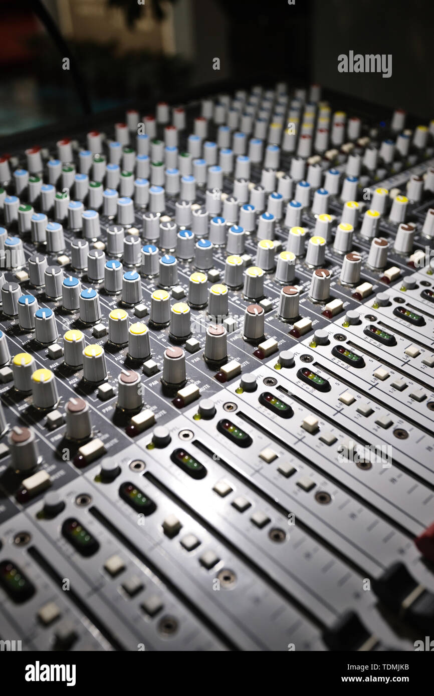 Audio sound mixer Stock Photo - Alamy