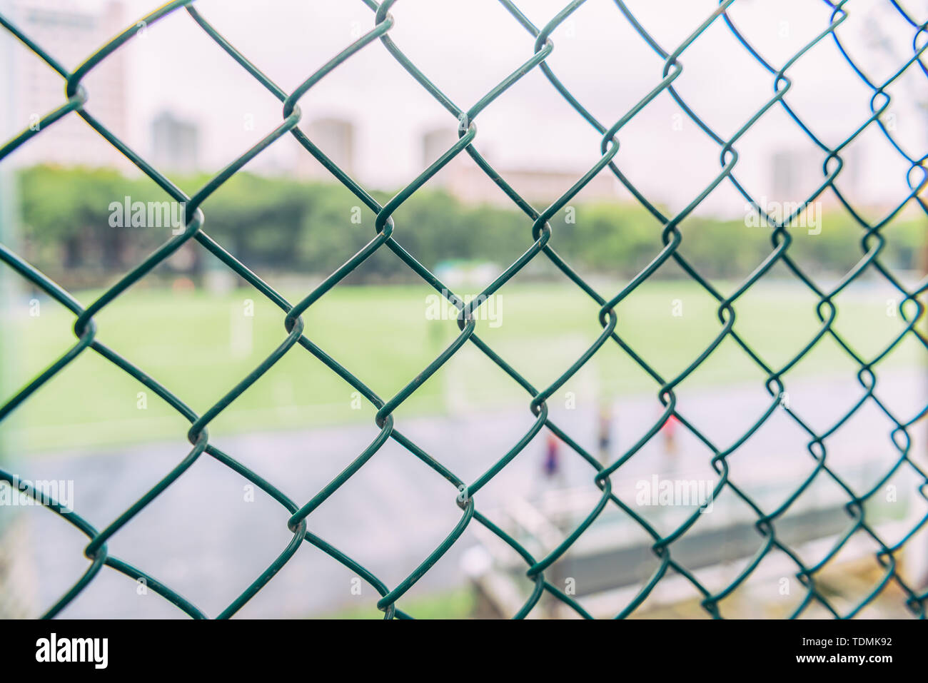 Sports ground iron fence hi-res stock photography and images - Alamy