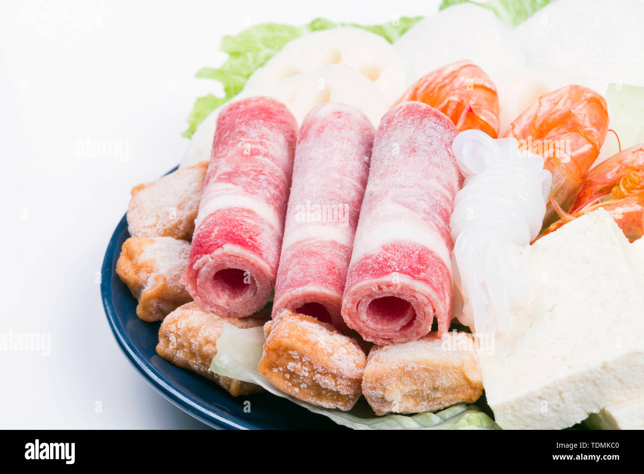 Hot pot platter Stock Photo - Alamy
