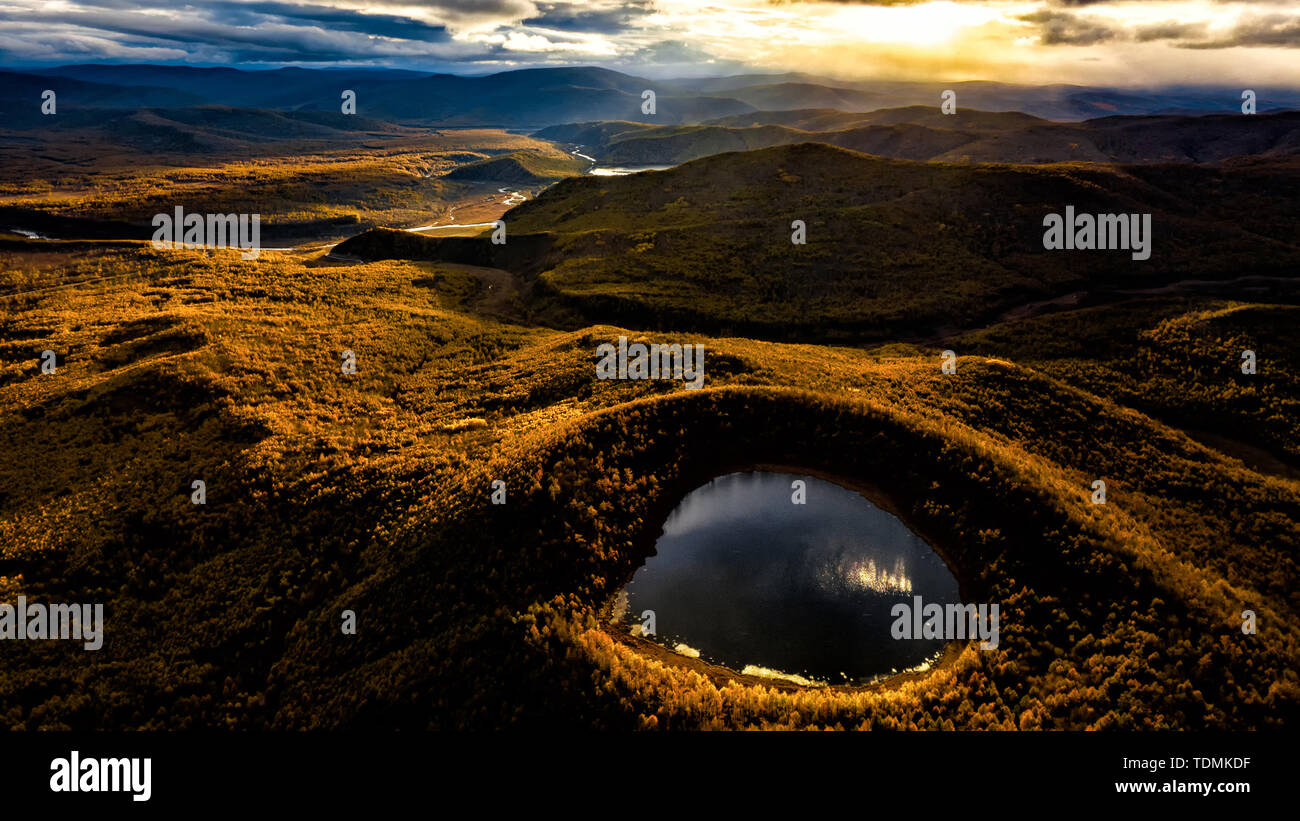 Aerial shot Alshan scenery Stock Photo - Alamy