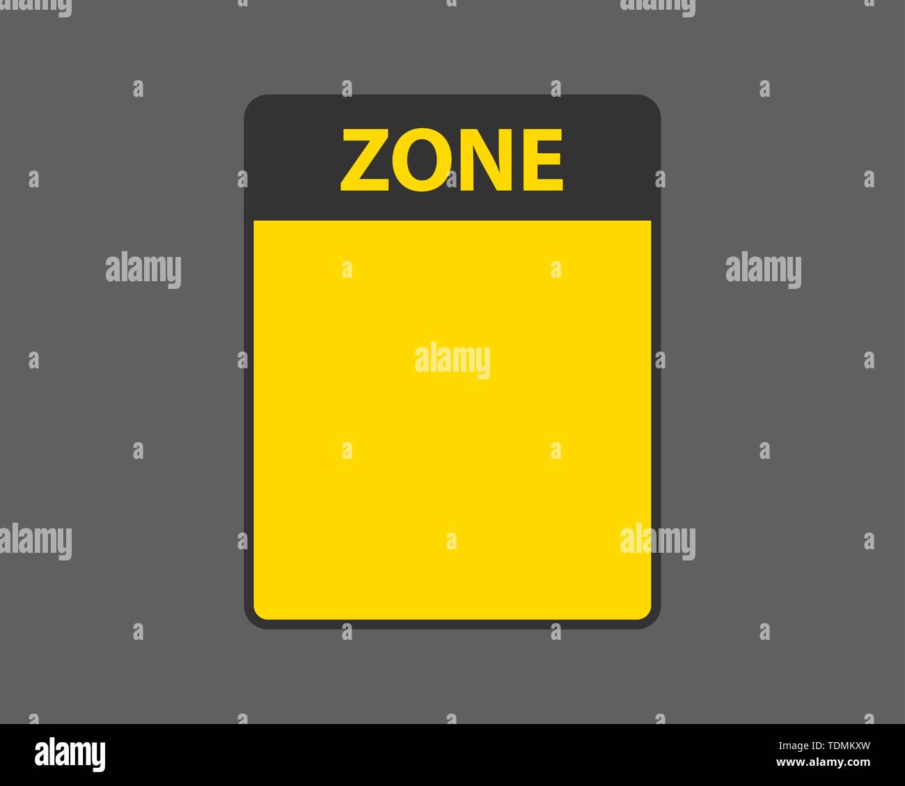 Danger sign isolated. Warning label empty template vector Stock Vector ...