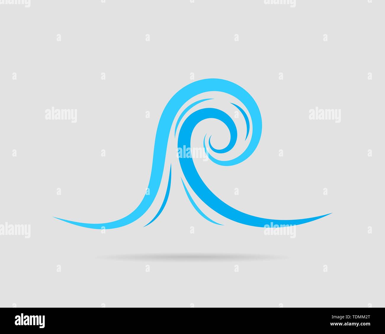 Waves vector design. Water wave icon. Wavy lines isolated Stock Vector ...