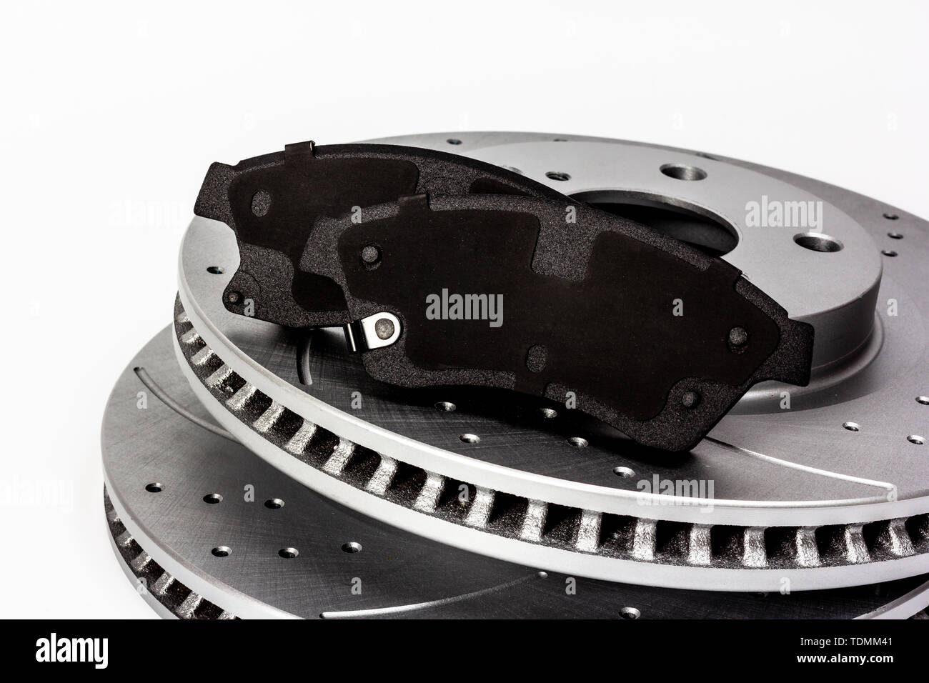 Brake pads and brake pads Stock Photo - Alamy