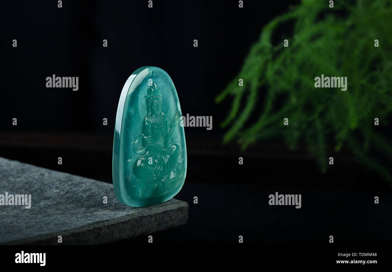 Sunny water jade Stock Photo - Alamy
