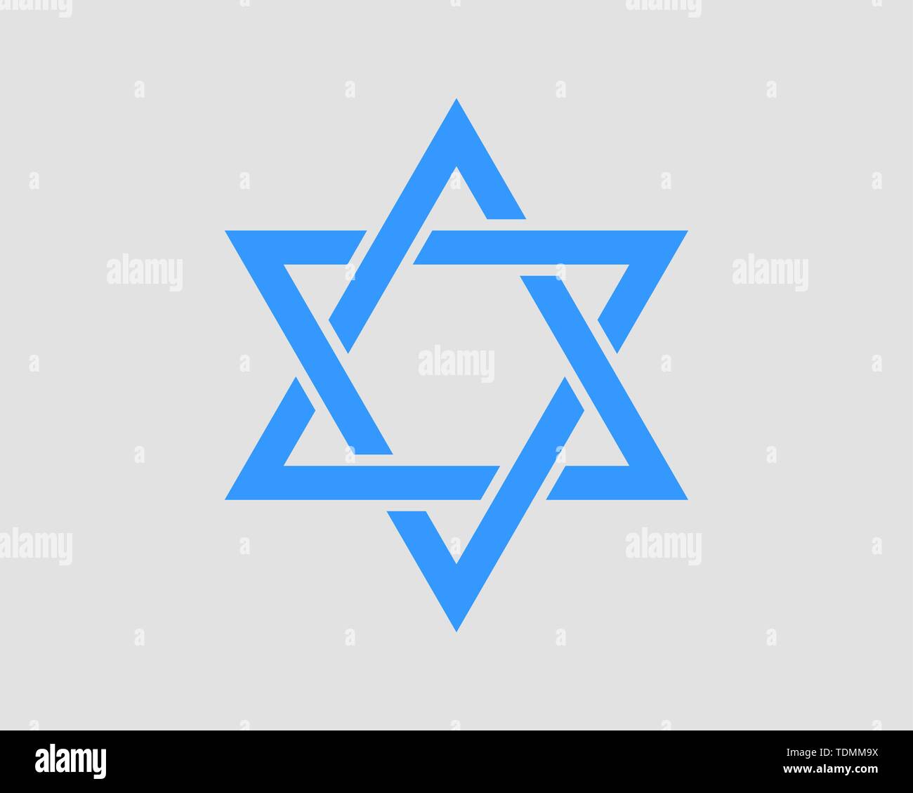 Jewish Star of David icon. Vector six pointed stars symbol Stock Vector ...