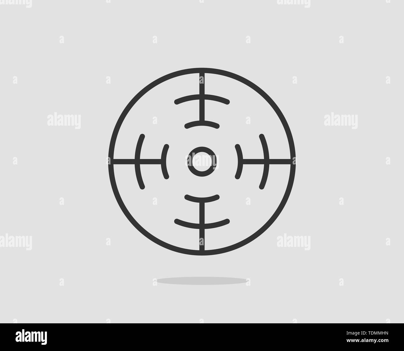Target symbol vector Black and White Stock Photos & Images - Alamy