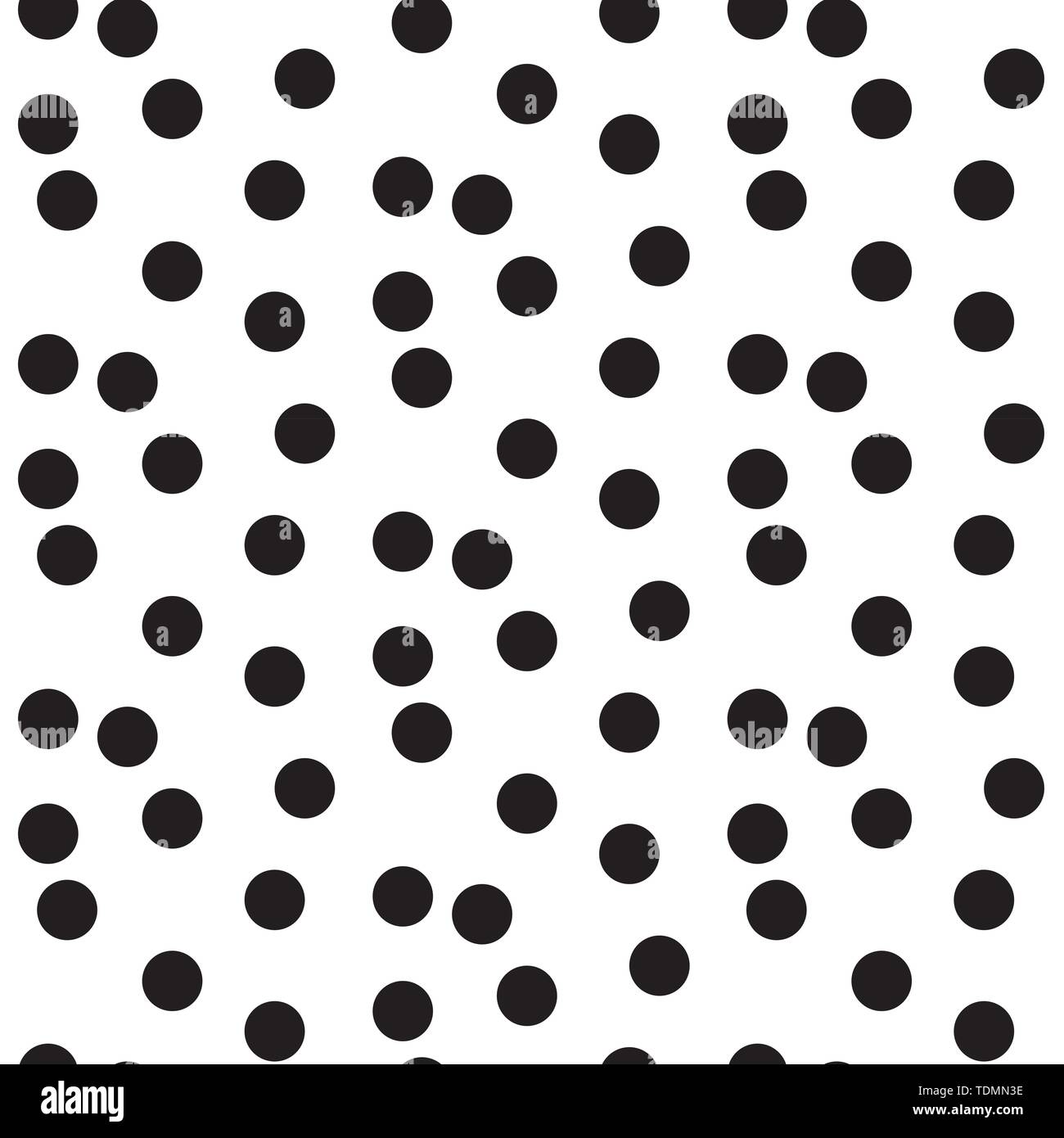 Black And White Polka Dot Seamless
