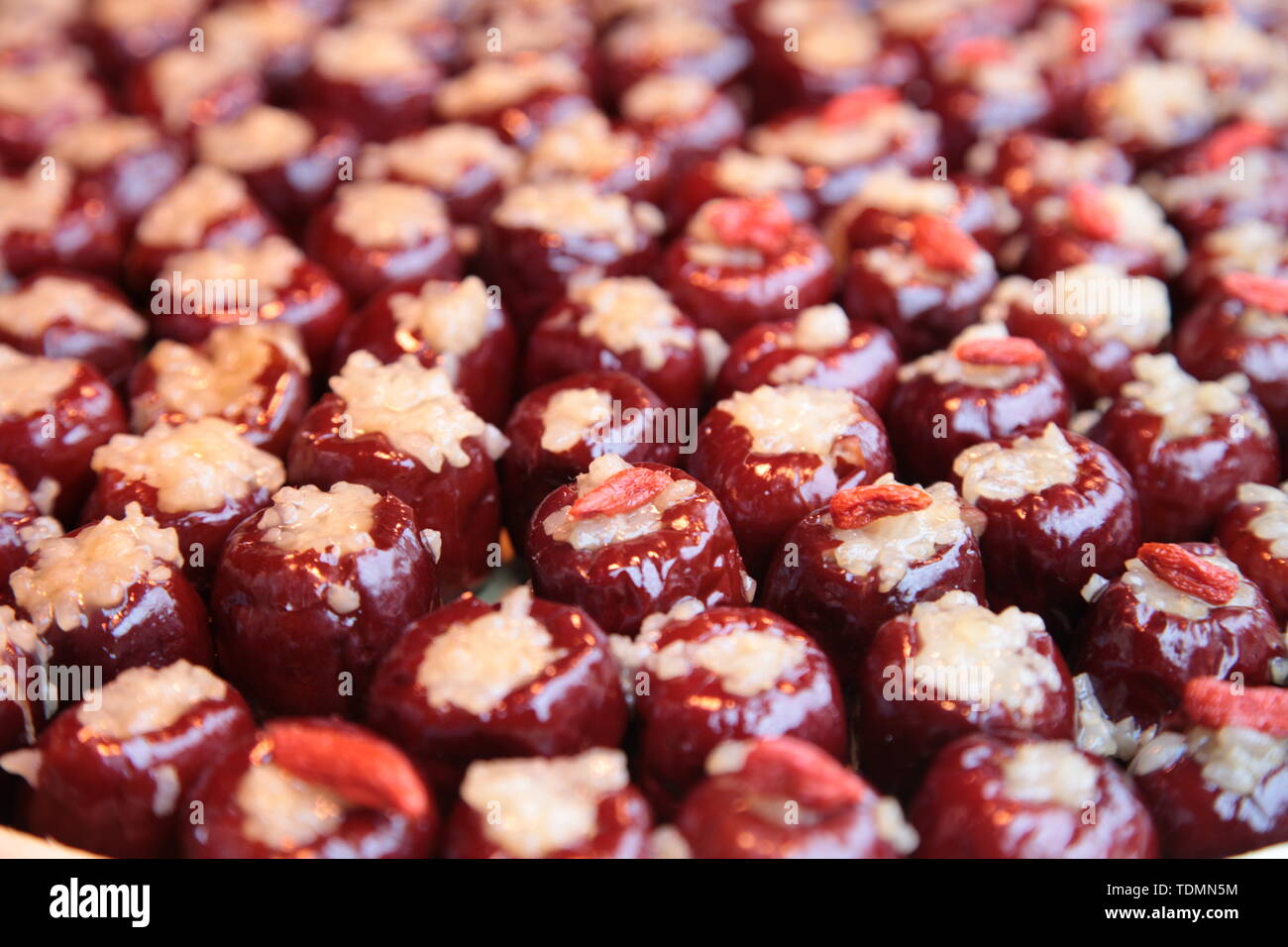 Glutinous rice red dates Stock Photo - Alamy
