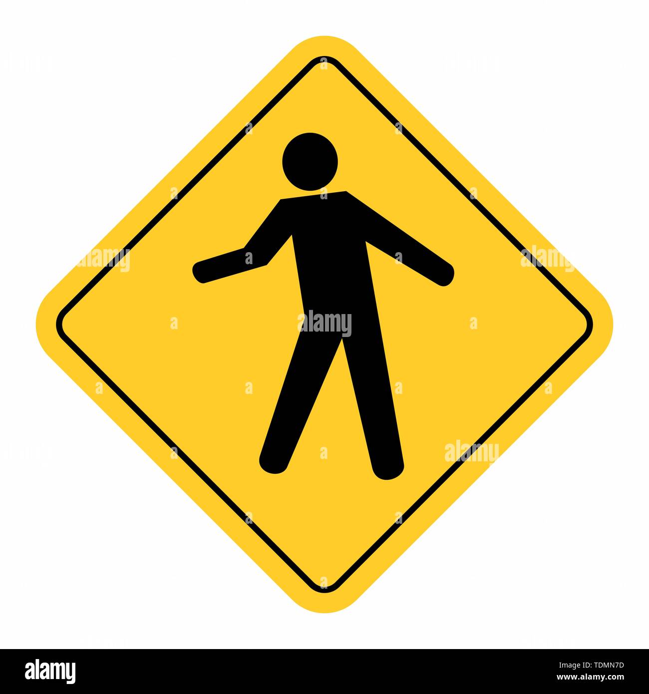 Pedestrian traffic on street Stock Vector Images - Alamy