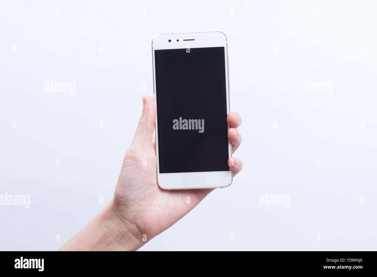Hand-held cell phone Stock Photo - Alamy