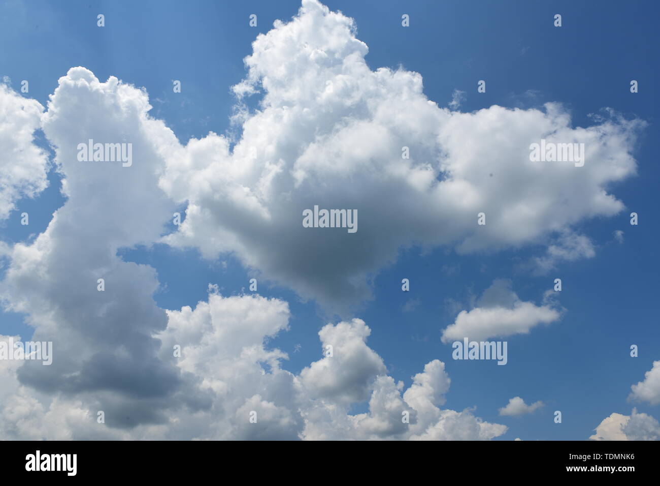 Blue sky, white clouds, high-definition material Stock Photo - Alamy