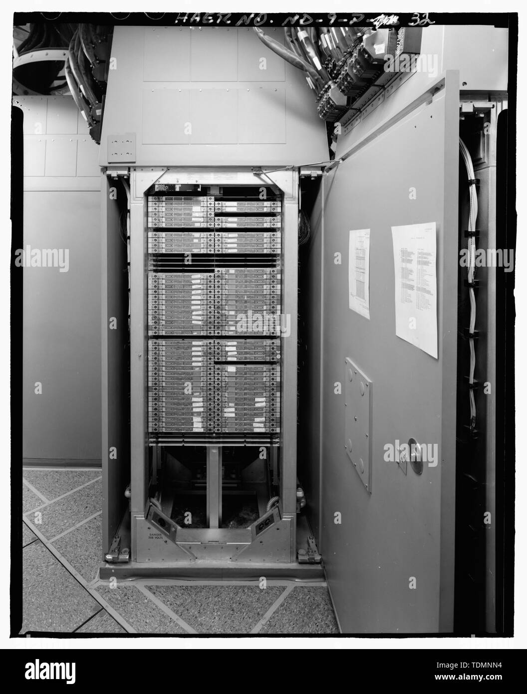 Perimeter acquisition radar building room -318, close-up of rack ...